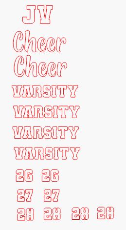 Elmo Cheer Order 15 `stencil set — Go Stencil