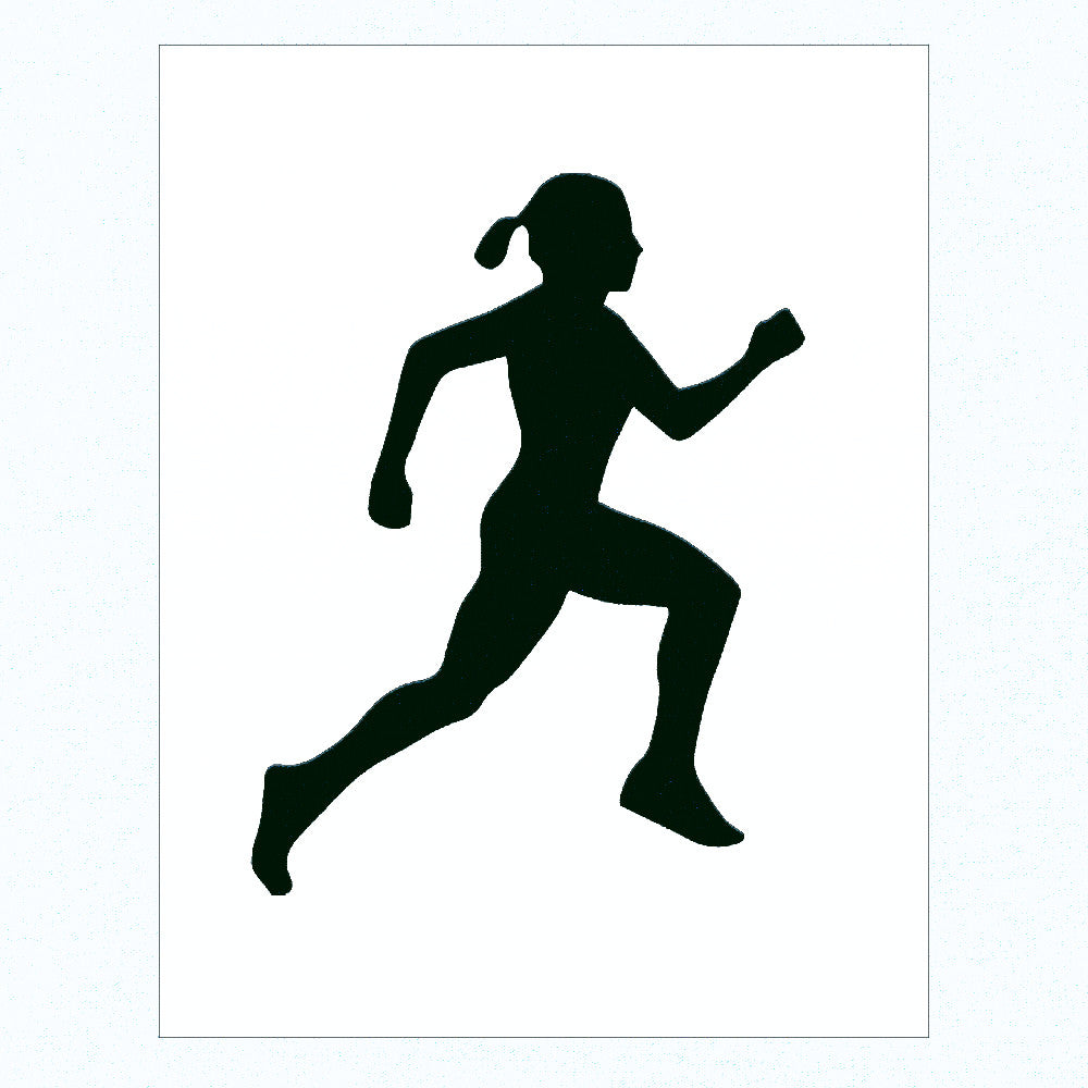 4 Runners Male and Female | Logo to Stencil | Go Stencil