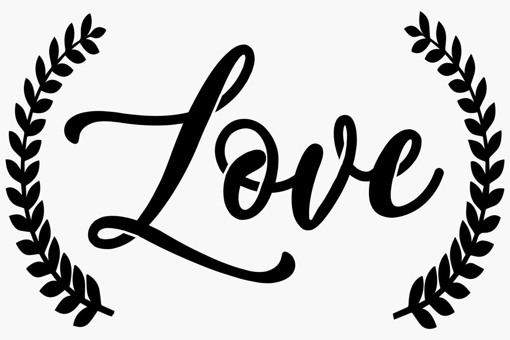Love - 10 Mil Clear Mylar -Reusable Stencil Pattern — Go Stencil