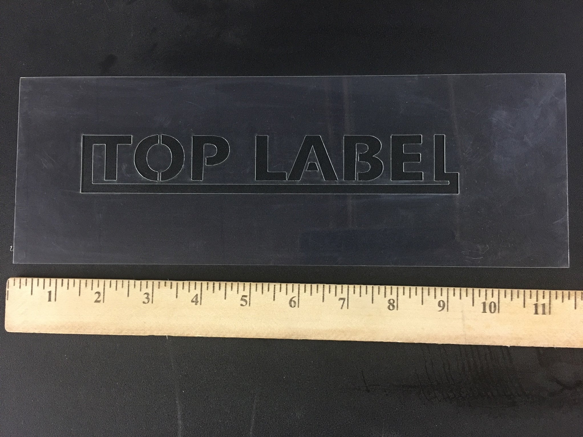 Home Top Label stencil